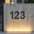 QueMer Simple Acrylic Floating House Numbers Door Label Number Plate ...