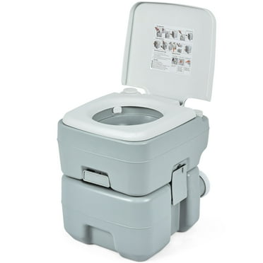 Jaxpety Portable Toilet, 20L/5.28 Gallon Outdoor Commode with ...