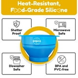 Popco Home Microwave Popcorn Popper, Collapsible Silicone Maker, BPA-Free (Transparent Red ...