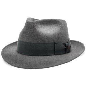 Compass - Walrus Hat Diamond Crown Wool Felt Fedora Hat - Walmart.com