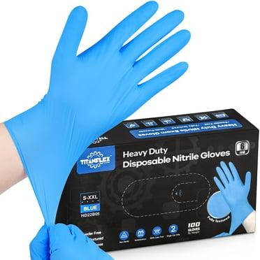 7 Mil XL Extra Large Nitrile Gloves : Box of 50 : Heavy Duty for ...