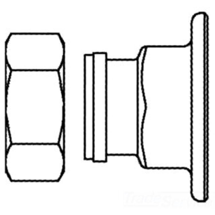 T&S BRASS 00BB 3/4 NPT FEMALE ECCENTRIC FLANGED INLET - Walmart.com