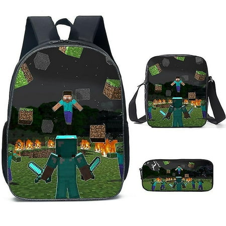 Minecraft Game Three-piece Backpack_c | Walmart Canada