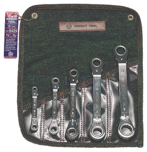 Wright Tool 9429 5pc. Ratcheting Box Wrench Set 1/4" Thru 7 - Walmart.com