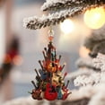Rock Guitar Christmas Tree Ornaments, 2D Acrylic Colorful Guitar ...