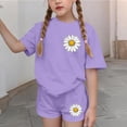akafmk Summer Teen Girls 2 Piece Outfit Sets Short Sleeve T-Shirt ...