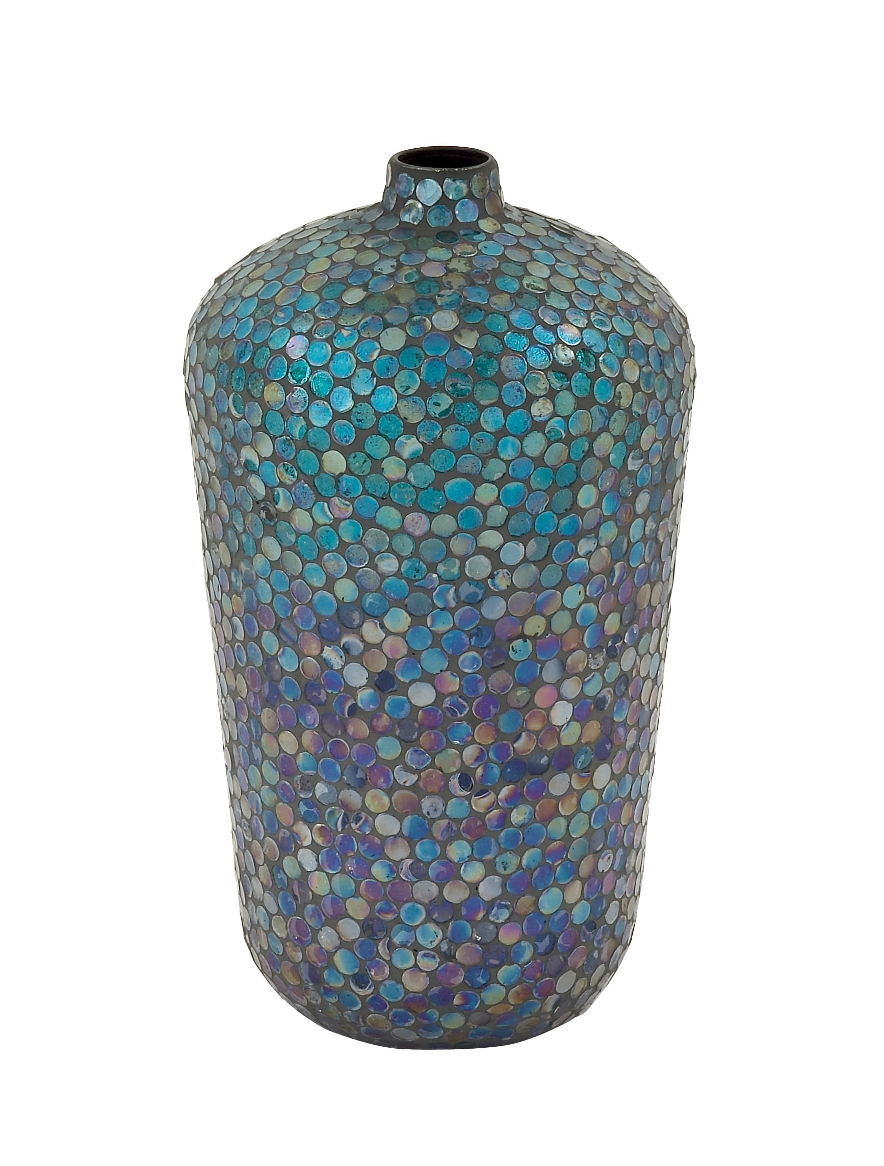 Gorgeous Metal Mosaic Vase - Walmart.com