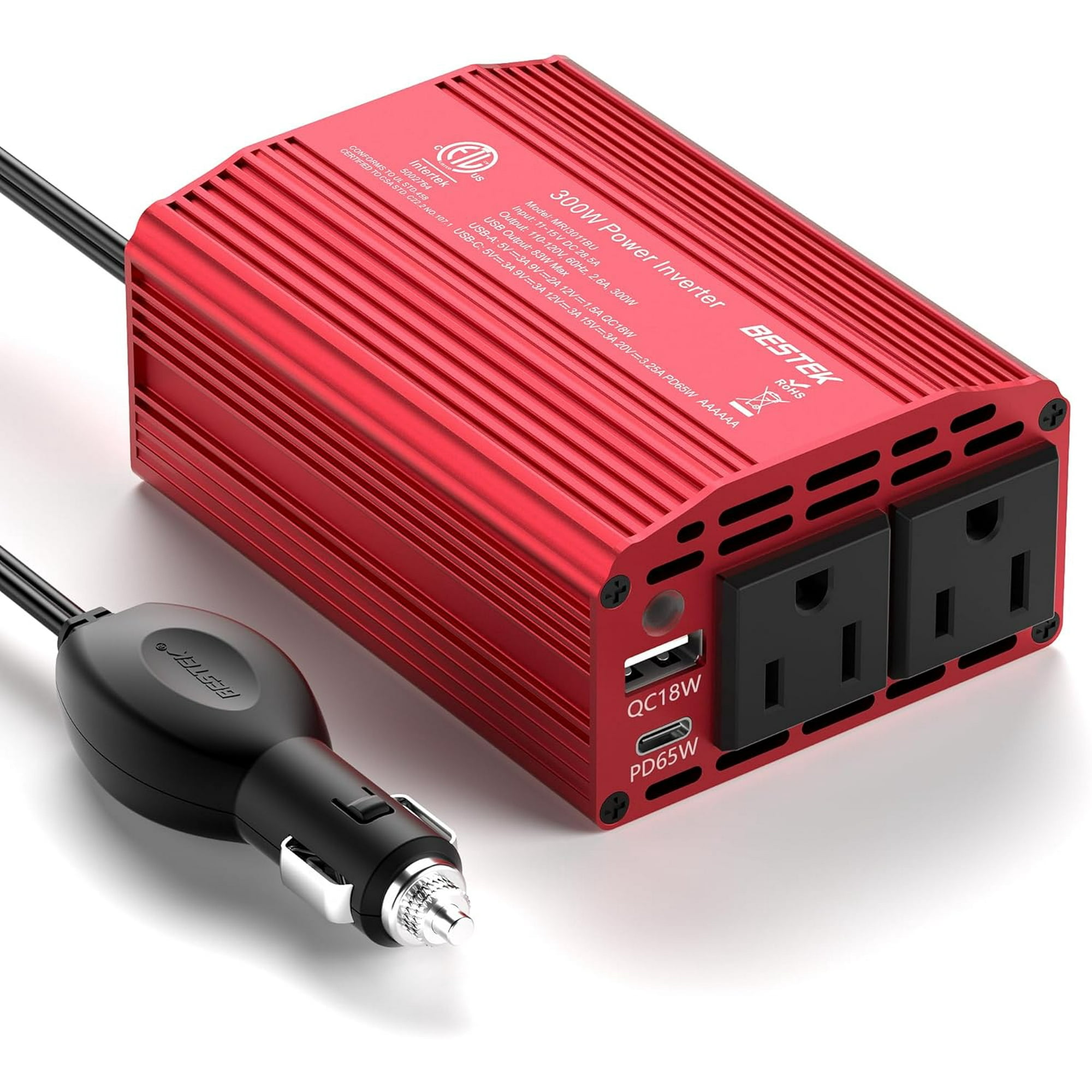 Click here for Bestek 300w Car Power Inverter With 65w Usb-C And... prices