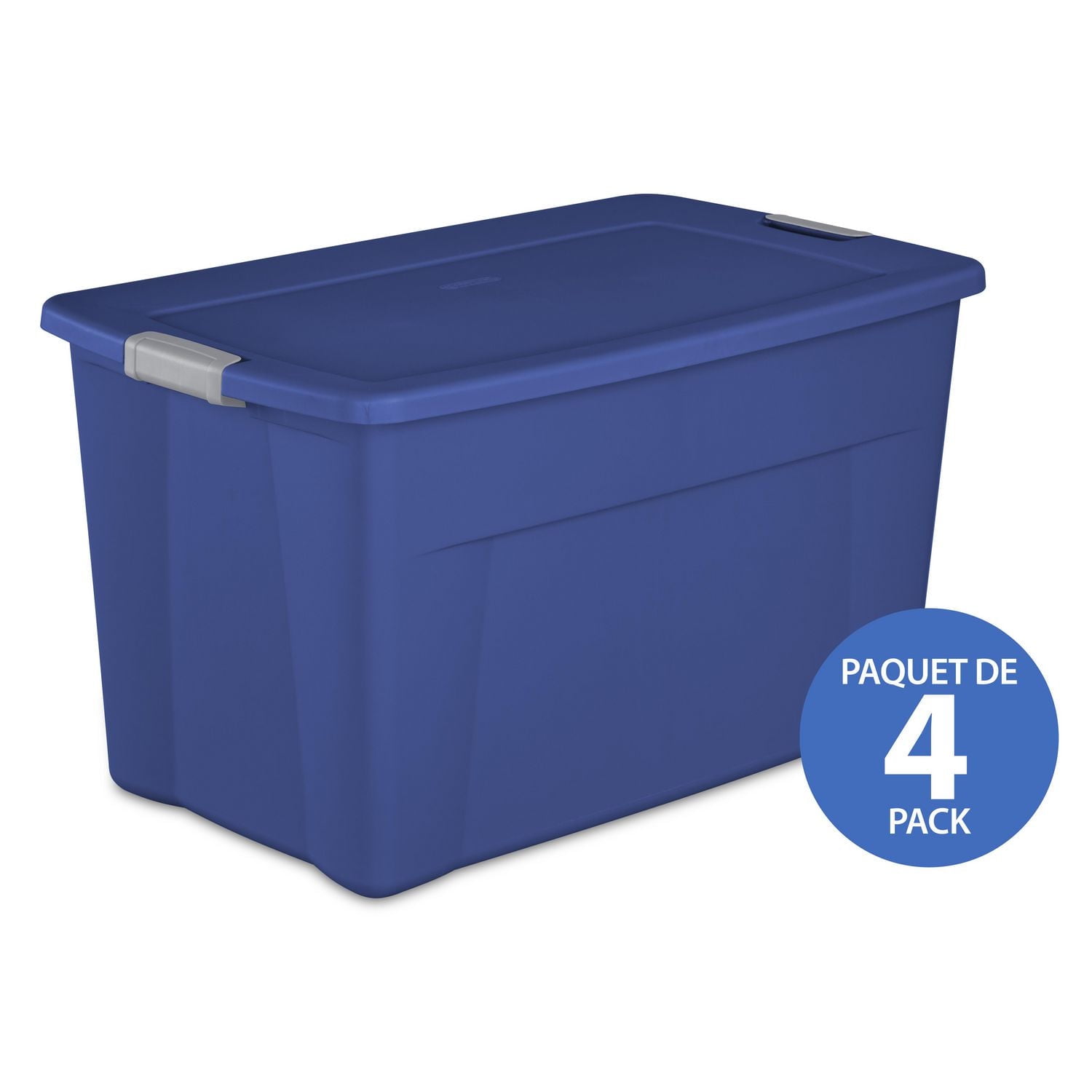 Click here for Sterilite 132l Latch Tote  Blue- 4 Pk 32 1/2 X 19... prices