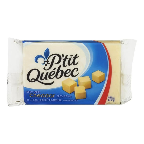 P'tit Québec Old White Cheddar Cheese, 270 g - Walmart.ca