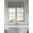 Curtain Valance for Windows, Deep Grey Kitchen Valances Rod Pocket ...