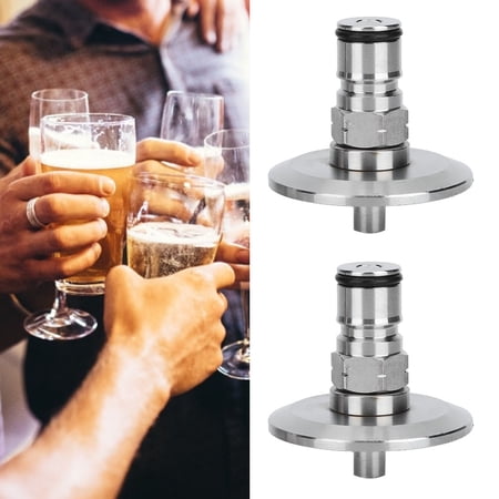 Domqga 2Pcs 304 Stainless Steel Homebrew Keg 1.5in Tri‑Clamp to Ball ...