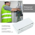 WEAVILUX Outdoor Junction Box ABS White Electrical Wire Connector ...
