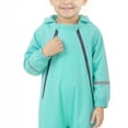 AHTJRT Kids Rain Suit Unisex Boys Girls Zipper One Piece Hoodies ...