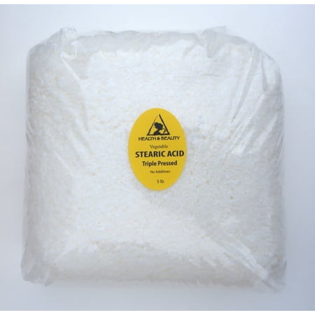 Stearic acid vegetable triple pressed pastilles beards 100% pure 5 lb ...