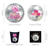 CC HOME Retro Disco Party Supplies Pack Discotheque Bling Silver Ball ...