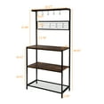 4-Tier Kitchen Island Utility Storage Shelves, Bakers Rack Kitchen ...