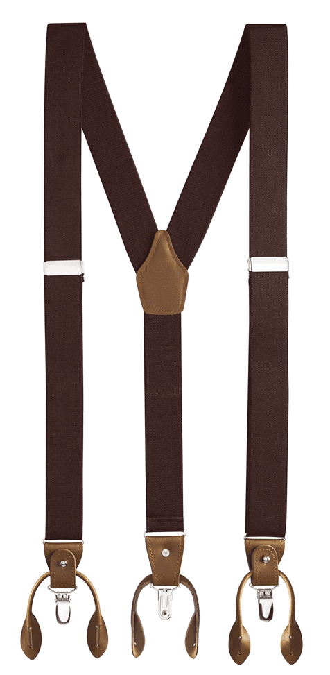 Buyless Fashion Suspenders For Men - 48" Adjustable Straps 1 1/4" - Y ...