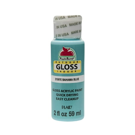 Apple Barrel Gloss Finish Acrylic Paint, 2 oz., Bahama Blue | Walmart ...