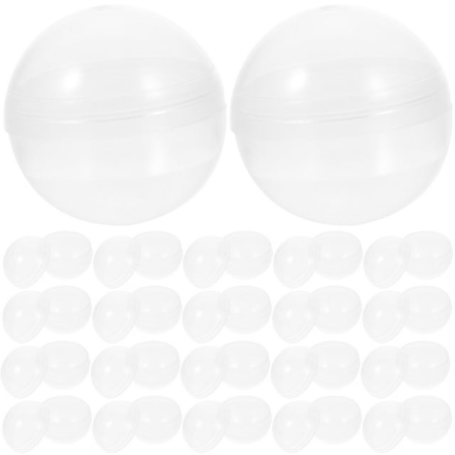 50 pcs Vending Machine Empty Capsules Toy Vending Machine Round Clear ...