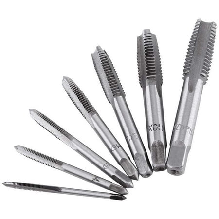 TILIYHELLO 7pcs Metric Thread Steel Tap Taps Helical Thread Cutting ...