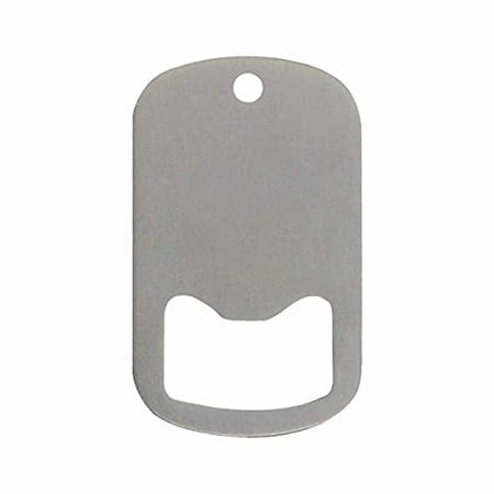 Ball Chain Dog Tag Bottle Openers - Stainless Steel Bottle Opener ...