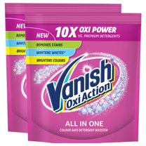Vanish All in One Powder Detergent Booster 400gm Pack of 2 Removes ...