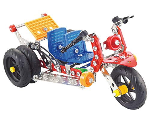 Metal Building Sets- Erector Double Traction Motorcycle- Play with ...