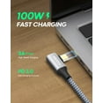TRAHOO-Right Angle USB C Extension Cable 1.5ft, 90 Degree USB C Male to ...