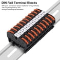 Rail terminal block kit, 30 pieces general compact cable wiring ...