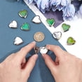 10 Pcs Heart Photo Charms Color Changing Love Heart Necklace Charm ...