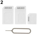 NIBOLOG 3 in 1 NanoSIM Card to Micro SIM Card to Standard SIM Card ...