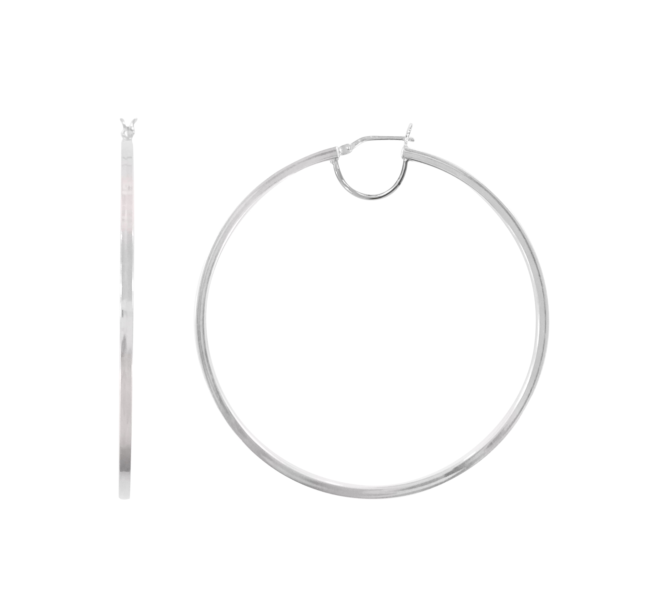 Brilliance Fine Jewelry Women's Rhodium Plated Sterling Silver High ...