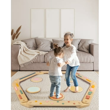 Special Supplies Colored Wavy Circle Balance Beams Stepping Stones for ...