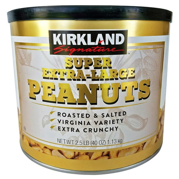 Assortit Kirkland Signature Super Extra-Large Peanuts, Crunchy, 2.5 lbs ...