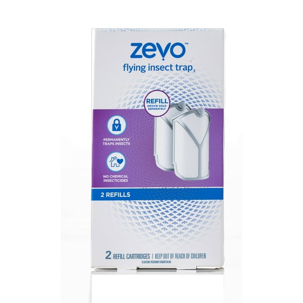 Zevo Flying Insect Trap Refill Cartidges, 2pk - Walmart.com
