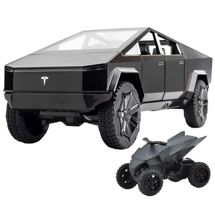 Cyber Truck de Juguete a Escala CyberTruck Big Black 1:24 23X8.7cm luz ...
