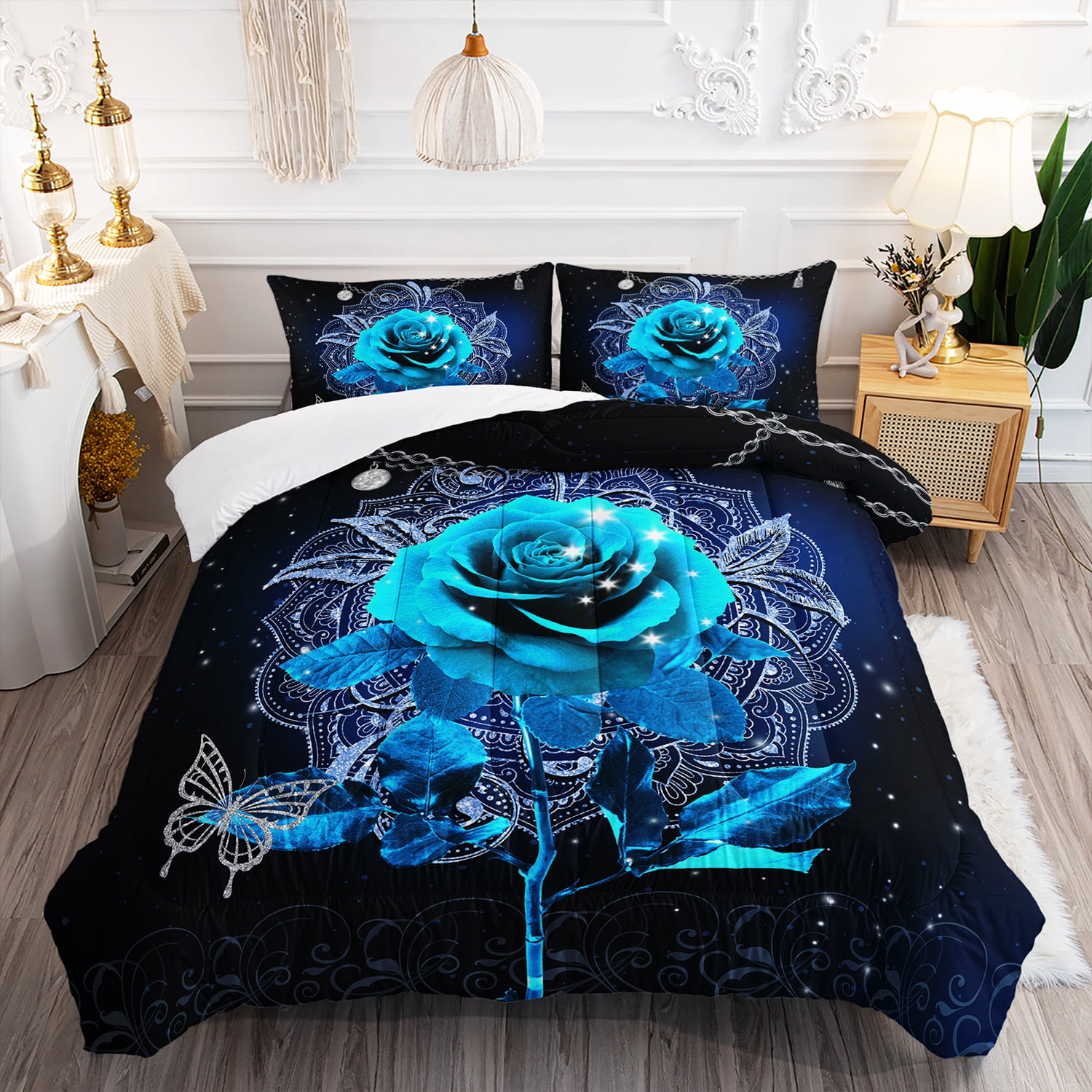Hosima 3-Piece 3D Digital Printed Comforter With Various Patterns To ...