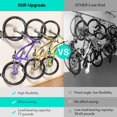 2-Pack Swivel Bike Rack Wall Mount, Bike Hangers for Garage, Space ...
