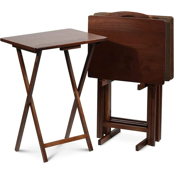 Folding Snack Tables Set