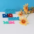 2 Pcs DAD and MOM Keychain Epoxy Resin Mold Earrings Pendant Silicone ...
