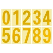 Permanent Adhesive Vinyl Numbers, 6", 48pk, Yellow - Walmart.com