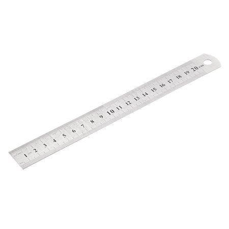 6 Pcs Steel Ruler, 8 inch Ruler, Metal Ruler, Ruler, Inches and ...