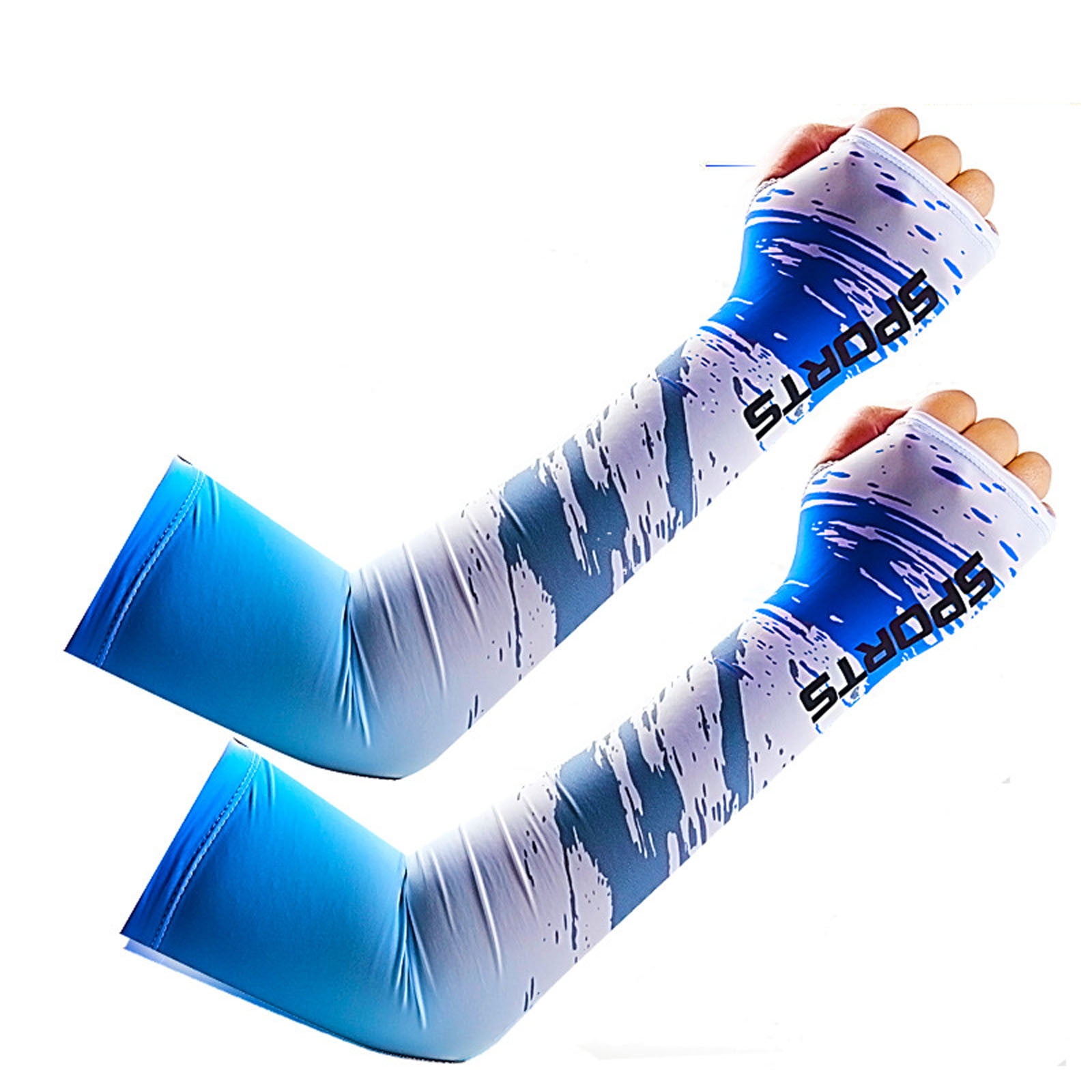 Lilgiuy Arm Sleeves for Men Women Summer Cool UV Sun Protection ...