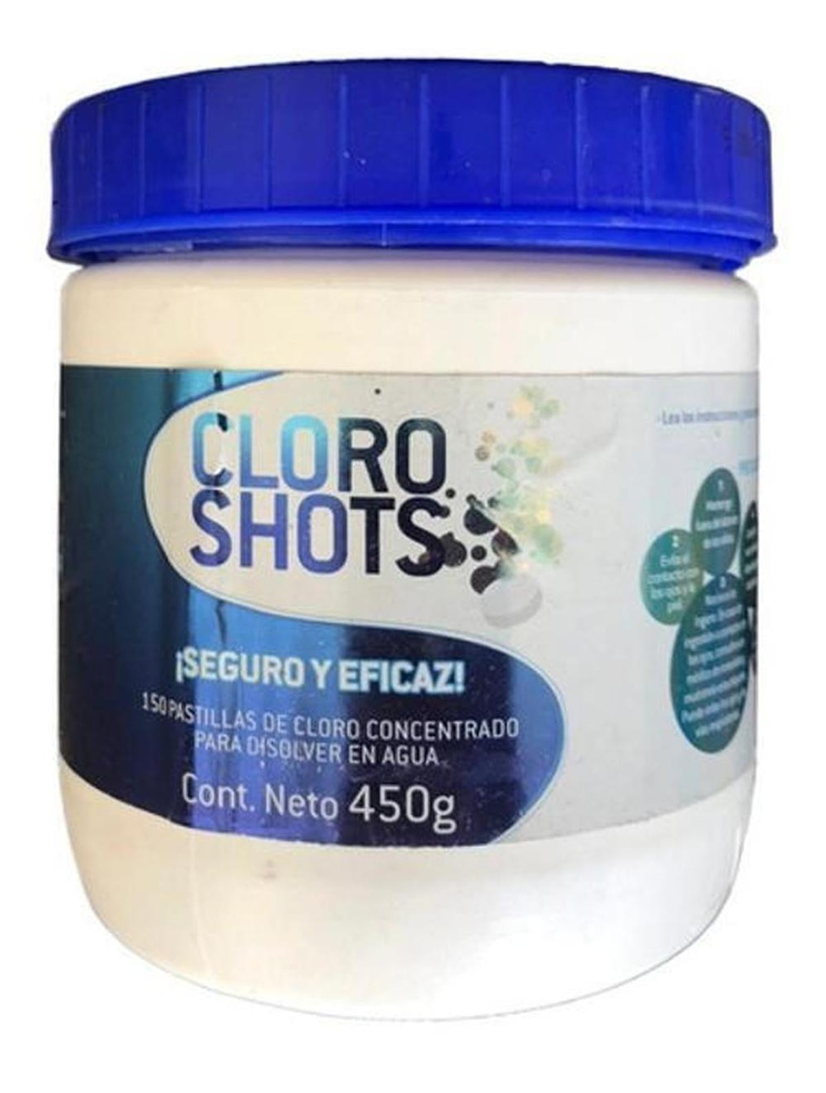 Bote con 150 Pastillas De Cloro Concentrado Efervescentes Cloro Shots ...
