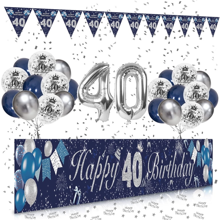 Happy 40th Birthday Signs Mens Mens 40th Birthday Decorations, Cheers