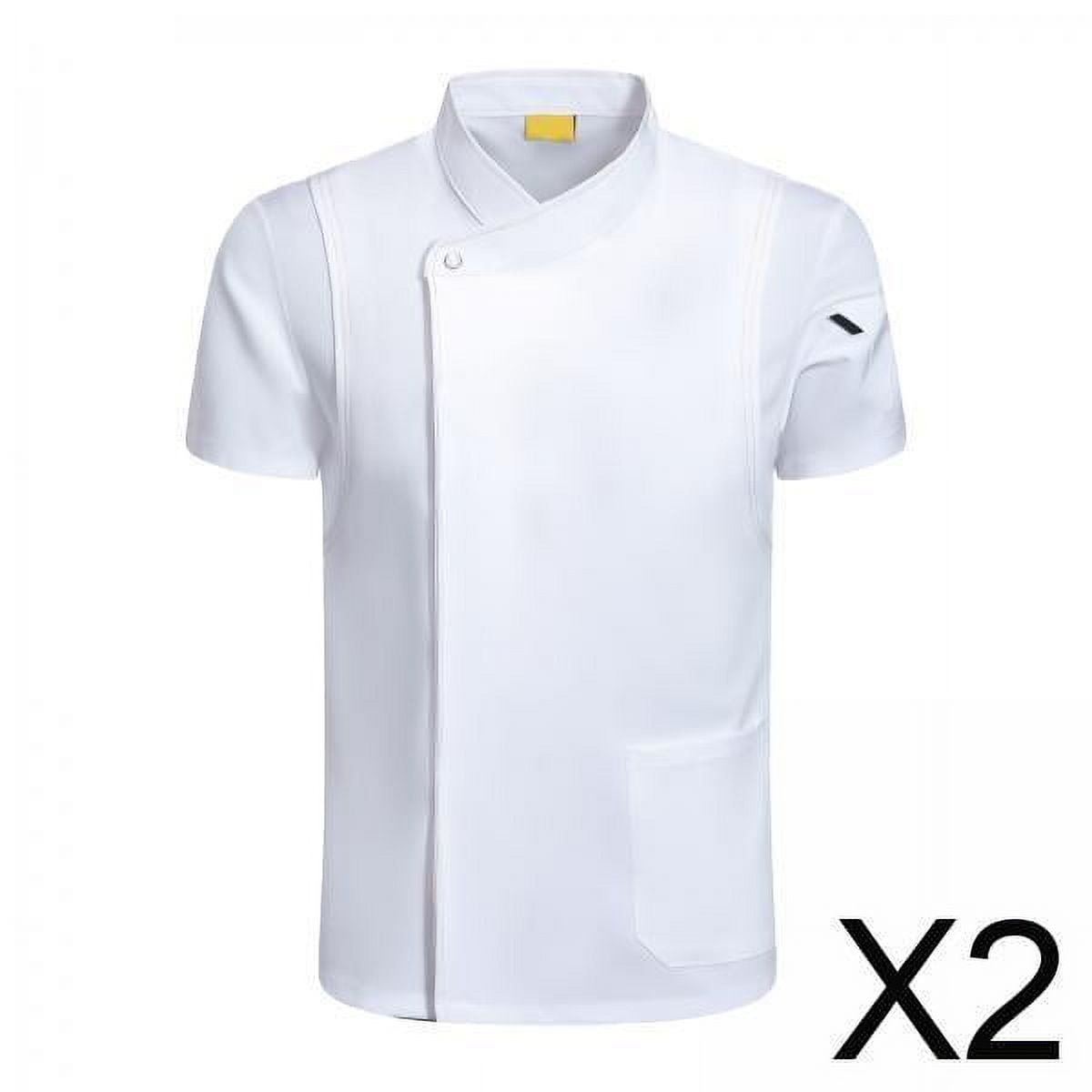 Uniforme de chaqueta de chef,Mujeres Hombres Chaqueta de chef de manga ...