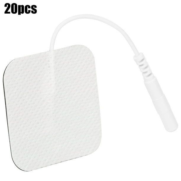 Electrode Patches,20Pcs 4x4cm 2.0 Holes Physical Therapy Electrode ...