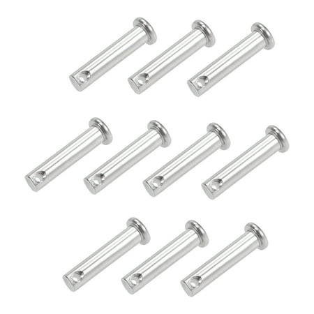 Single Hole Clevis Pins - 8mm x 35mm Flat Head 304 Stainless Steel Link ...