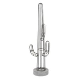 Decmode 35 X 8 Inch Metal and Wood Wire Cactus Sculpture, Gray ...